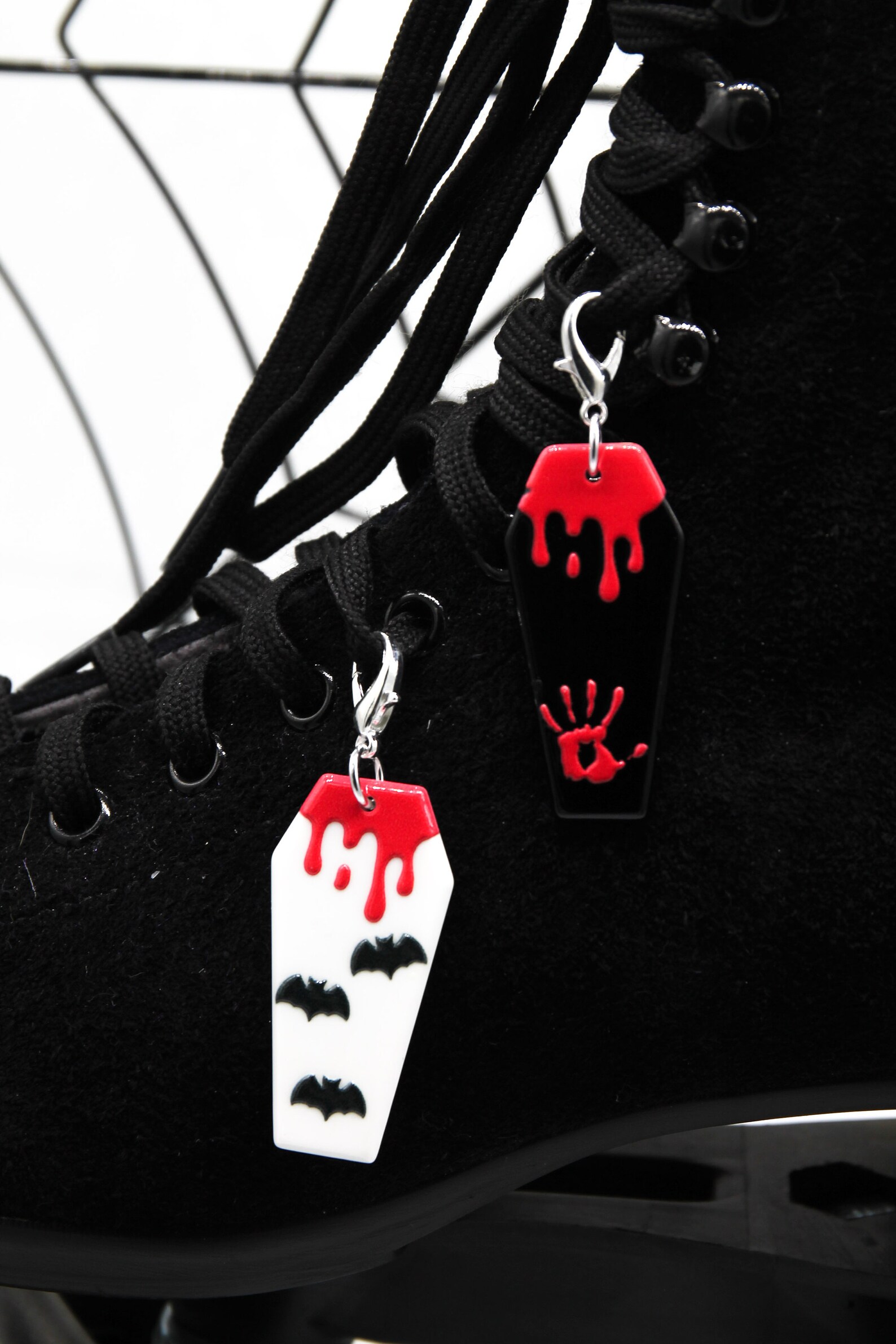 Dripping Blood Coffin Skate Charm Shoe Charm Zipper Pull | Etsy