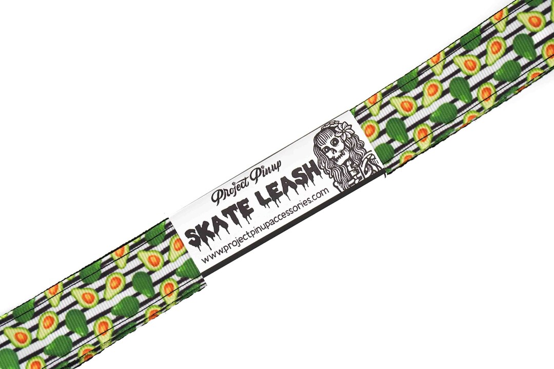 Avocado Striped Black Adjustable Roller Skate Leash - Etsy