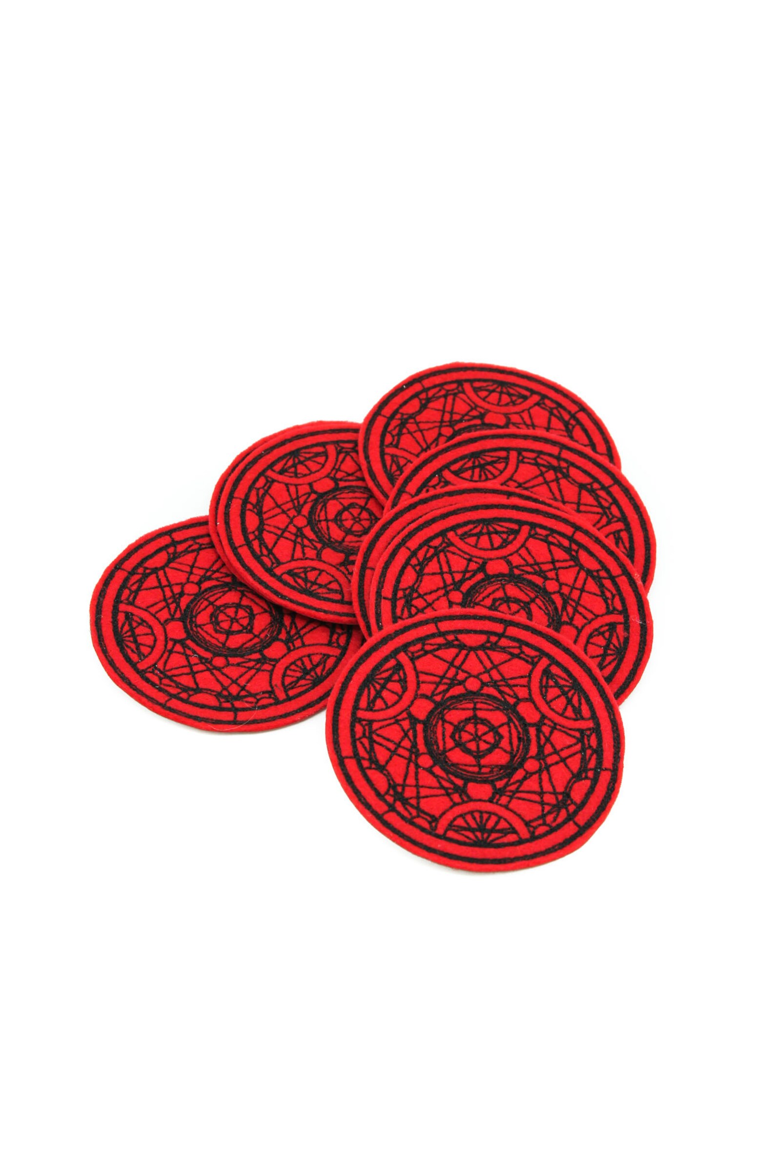 Red Alchemy Medallion Gothic Iron on Embroidered Patch - Etsy