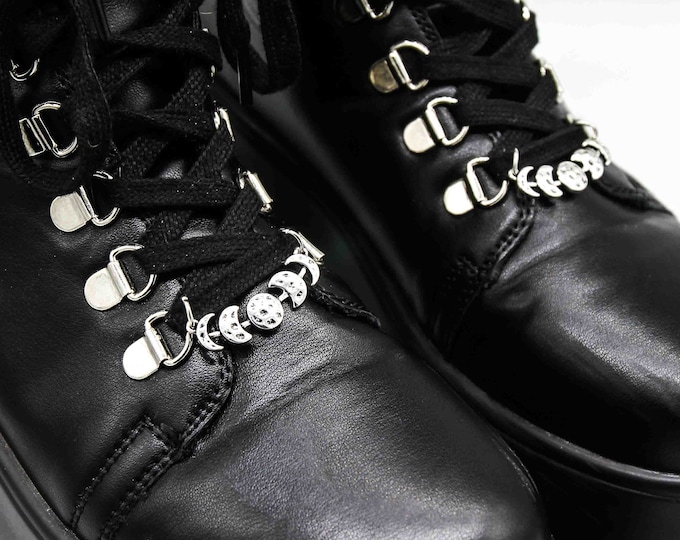 Moon Phases Lace Charm Set - Shoe Charm, Boot Charm, Skate Charm - Etsy