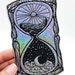 Large Sun & Moon Hourglass Holographic Glitter Vinyl Iron on ...