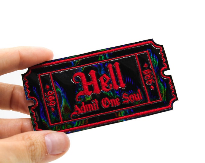 Sinner Embroidered Patch With Iron on Adhesive - Etsy