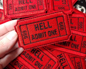 Sinner Embroidered Patch With Iron on Adhesive | Etsy