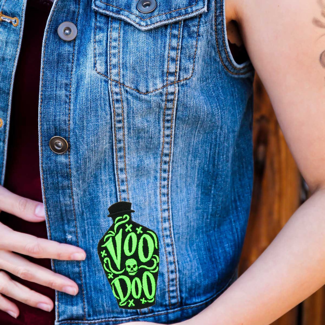 Voodoo Potion Jar Iron on Embroidered Patch - Etsy