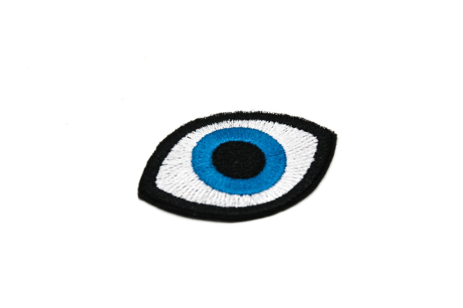 Blue Eye Embroidered Patch With Iron on Adhesive | Etsy