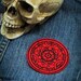 Red Alchemy Medallion Gothic Iron on Embroidered Patch - Etsy