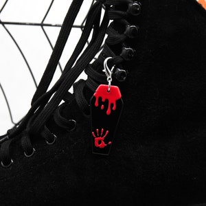 Dripping Blood Coffin Skate Charm Shoe Charm Zipper Pull | Etsy
