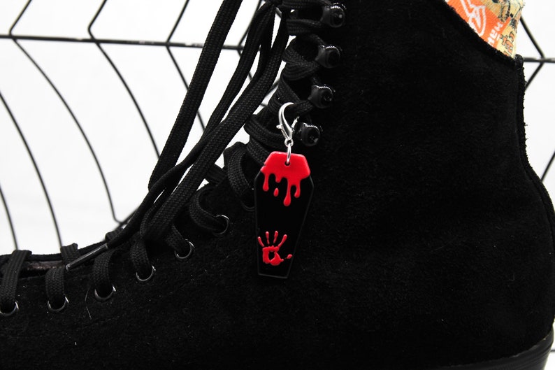 Dripping Blood Coffin Skate Charm Shoe Charm Zipper Pull | Etsy