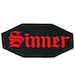 Sinner Embroidered Patch With Iron on Adhesive - Etsy