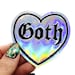 Goth Holographic Vinyl Iron on Embroidered Patch - Etsy