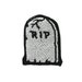 RIP Tombstone Small Black and Gray Iron on Embroidered Patch - Etsy