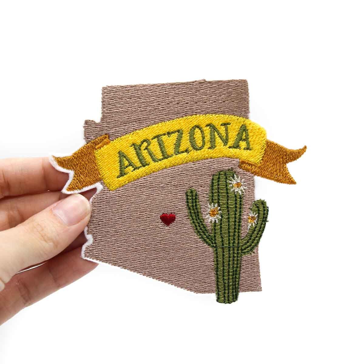 Phoenix Arizona Saguaro Cactus Embroidered Iron on Patch - Etsy