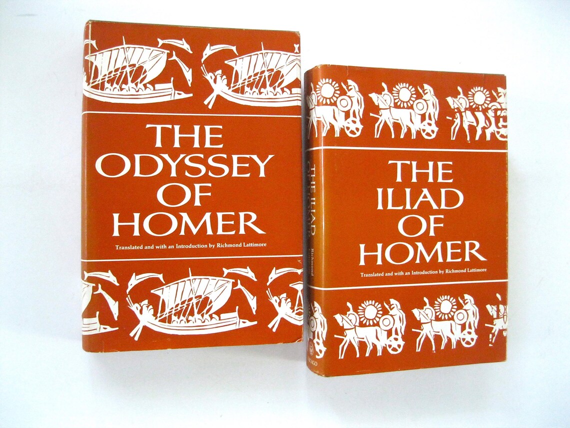 Two Book Set: the Iliad and the Odyssey, by Homer, Hardback Books in ...