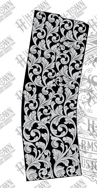 Duramag 30 Round Engraving File | Scroll Pattern Wrap | Laser Ready svg ...