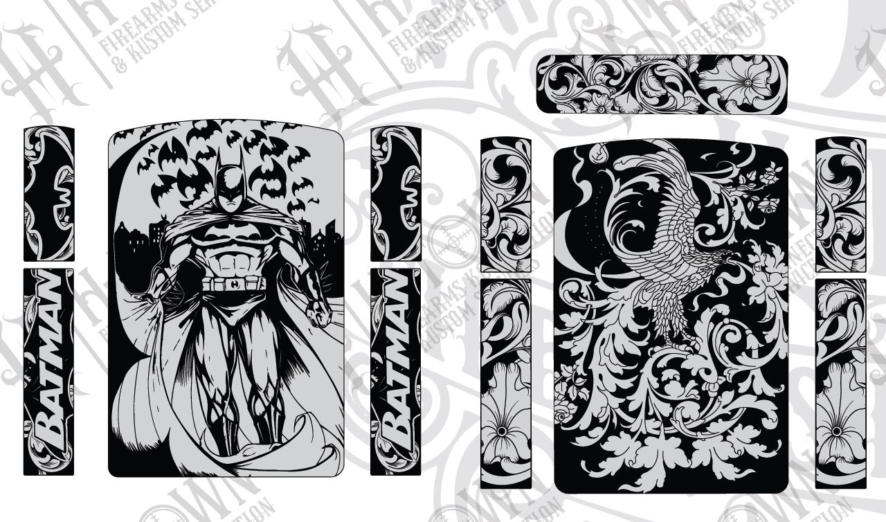 Firearm Slide Engraving Design: Ornamental Scrollwork (digital File) - Etsy