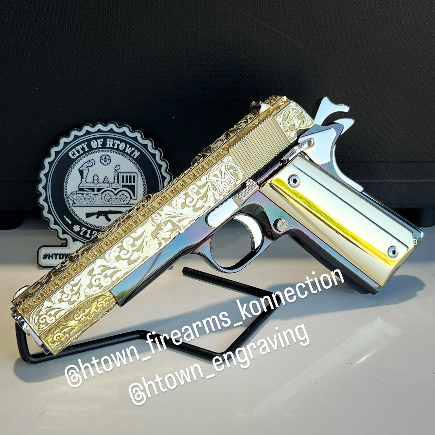 Scarface Theme Gun Scroll Vector | Laser Engraving Design (digital ...