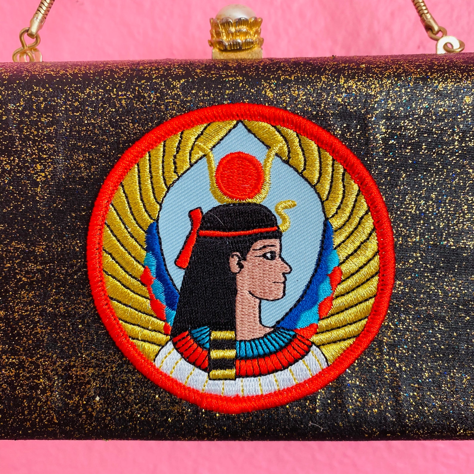 Goddess Isis Patch Repurposed Clutch - Etsy