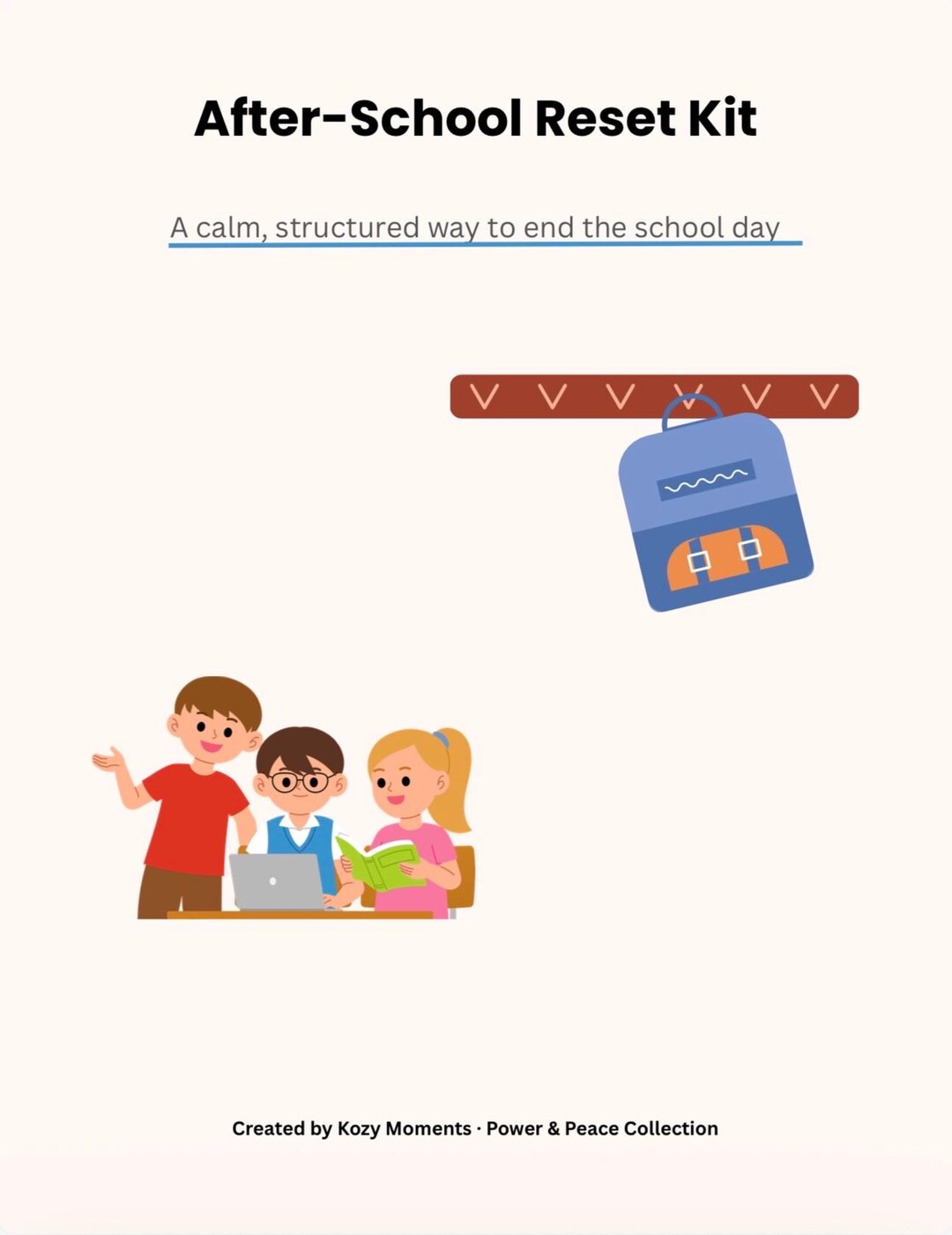 After-school Reset Kit for Kids | Printable Routine Charts, Chore ...