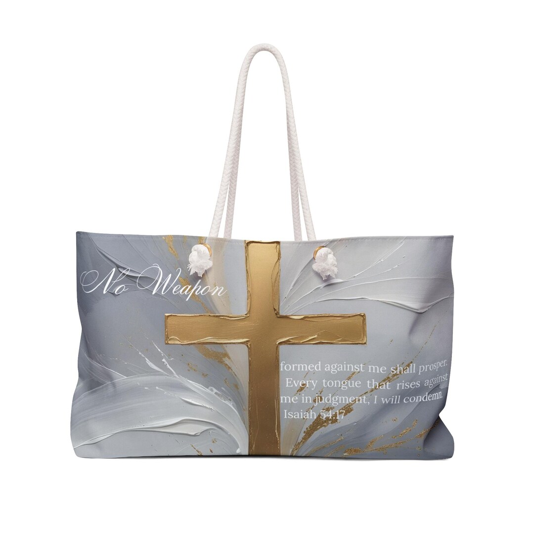 Isaiah 54:17 Weekender Bag, Religious Travel Tote, Gym Duffel - Etsy