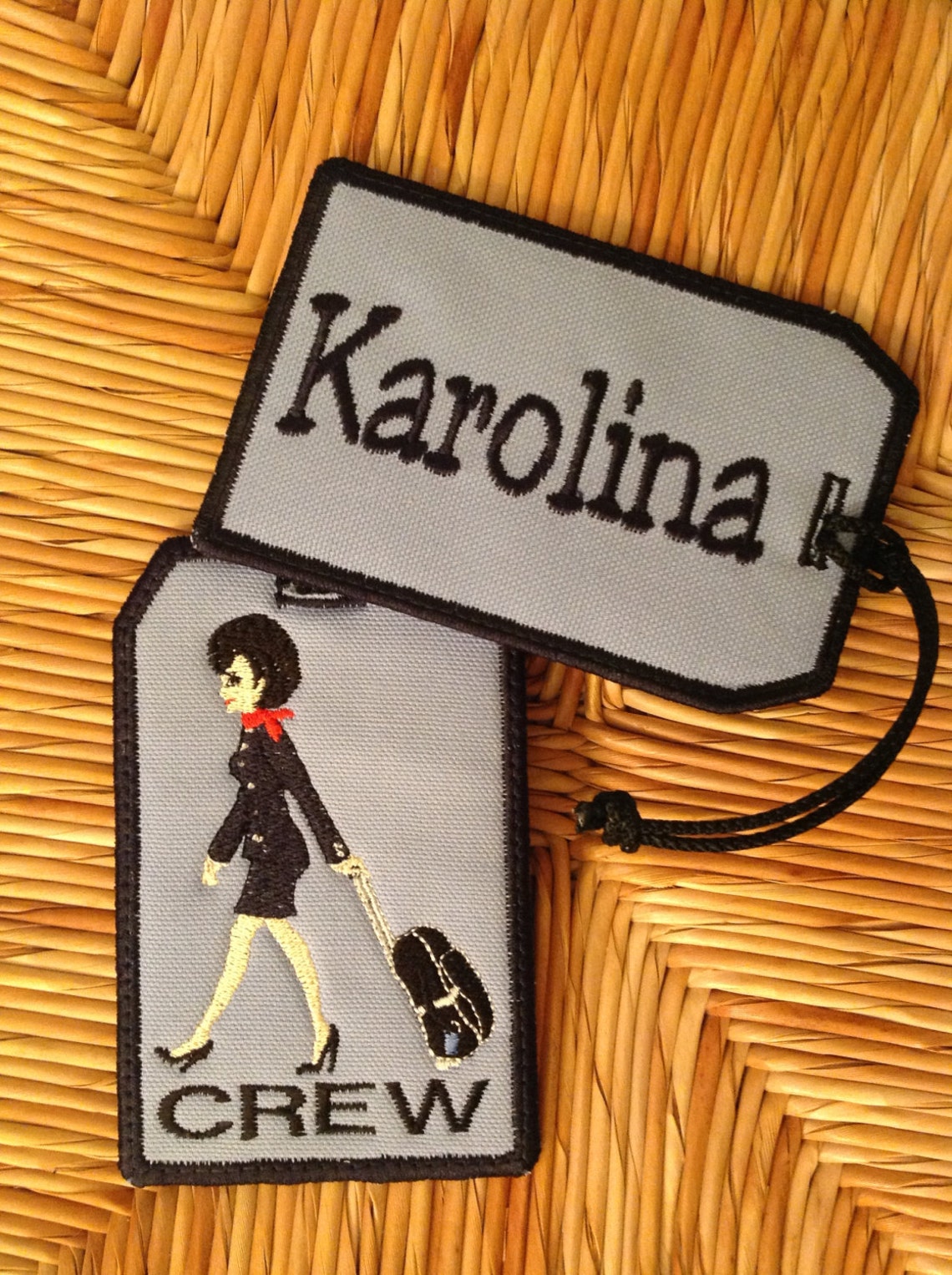 Flight Attendant Bag Tag Personalized - Etsy