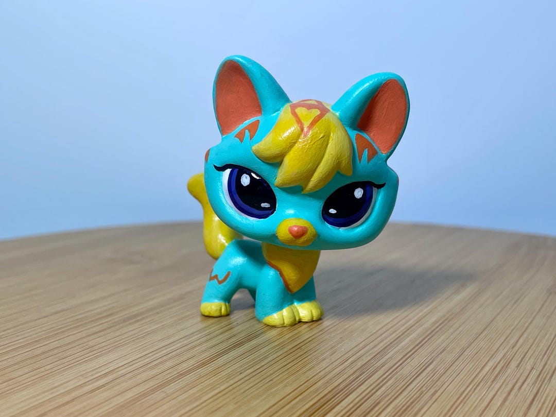 Littlest Pet Shop, LPS Custom, Fox Repaint, Sunset Colored - Etsy