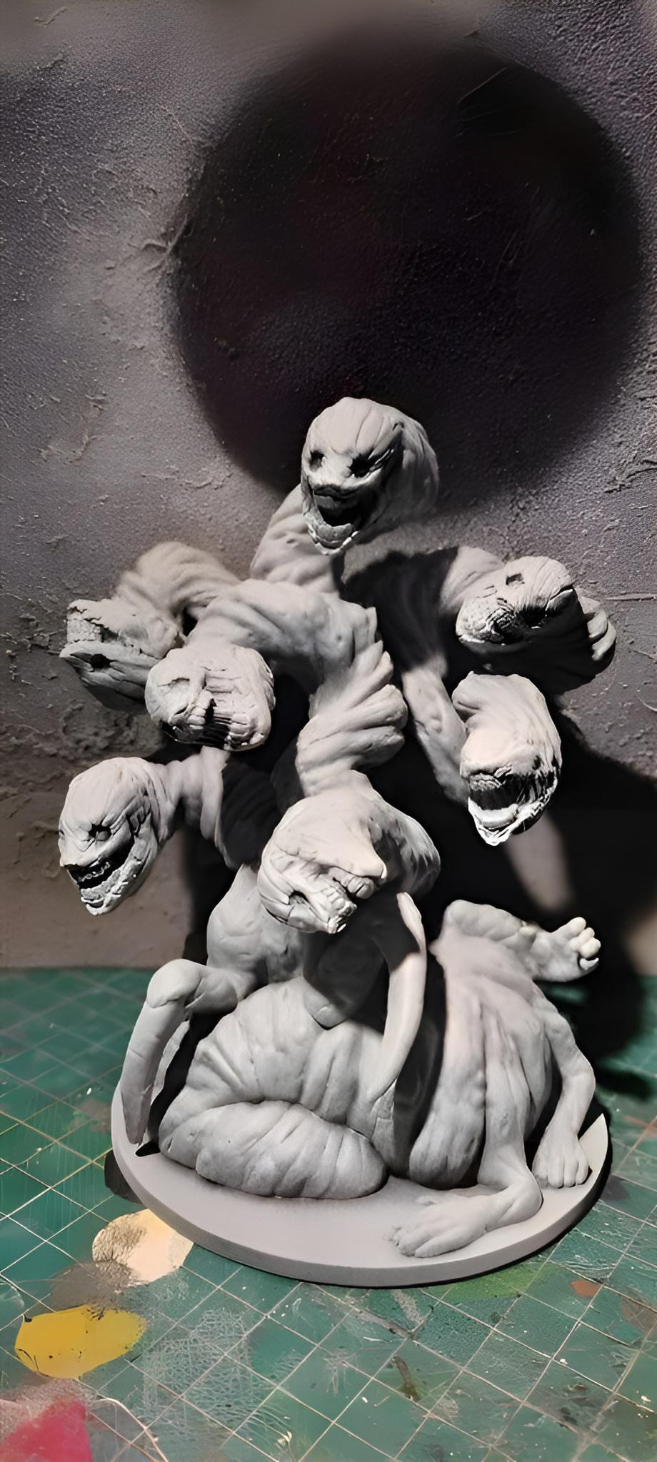 False Hydra Miniature: Eldritch Horror RPG Resin Figure - Etsy