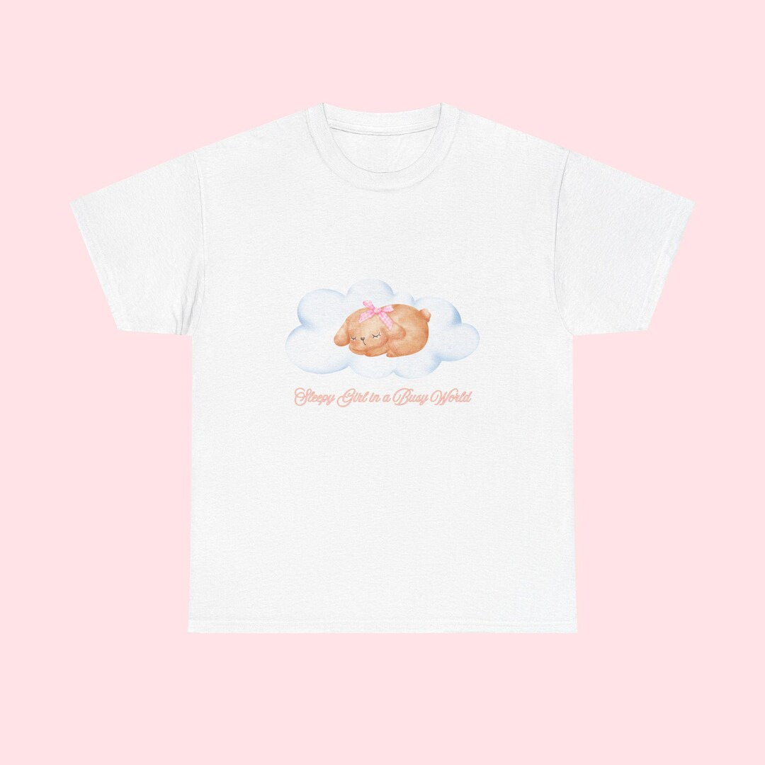 Sleepy Girl, Busy World Tee - Etsy