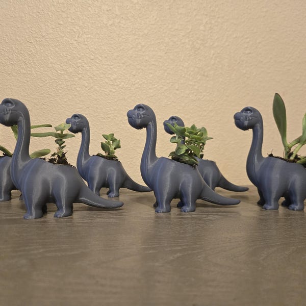 Dinosaur Plant Pot - Etsy