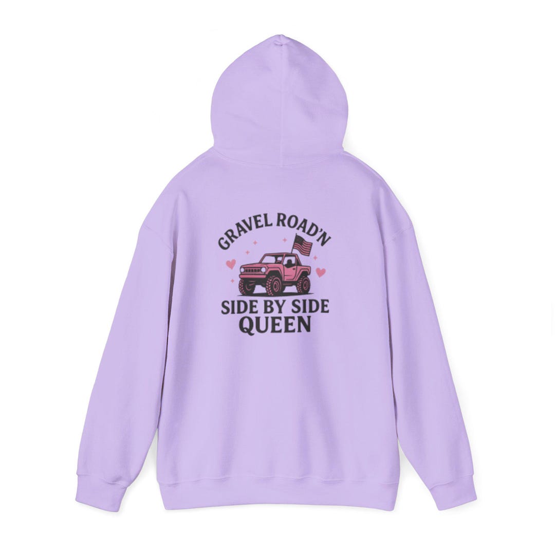 Gravel Roadn Side by Side Queen Hoodie Pink UTV off Road Hoodie Womens ...