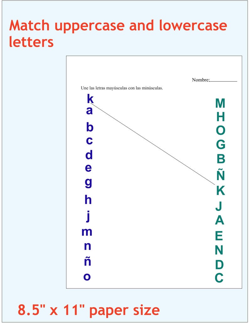 Spanish Alphabet Activity Pack | Ages 5–9 | PDF Printables - Etsy