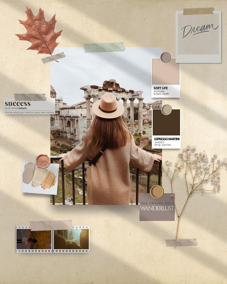 2026 Vision Board Kit Printable PDF, That Girl Aesthetic Manifestation ...