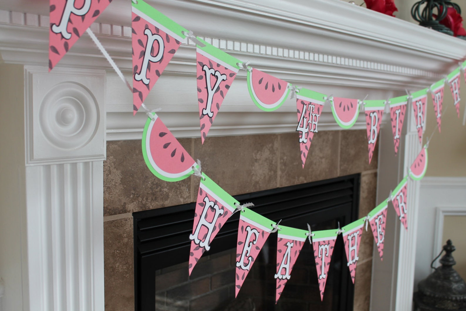 Watermelon Birthday Banner - Etsy