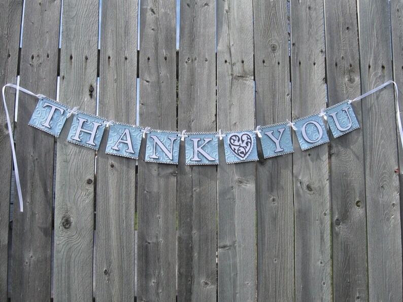 Wedding Thank You Banner Picture Prop | Etsy