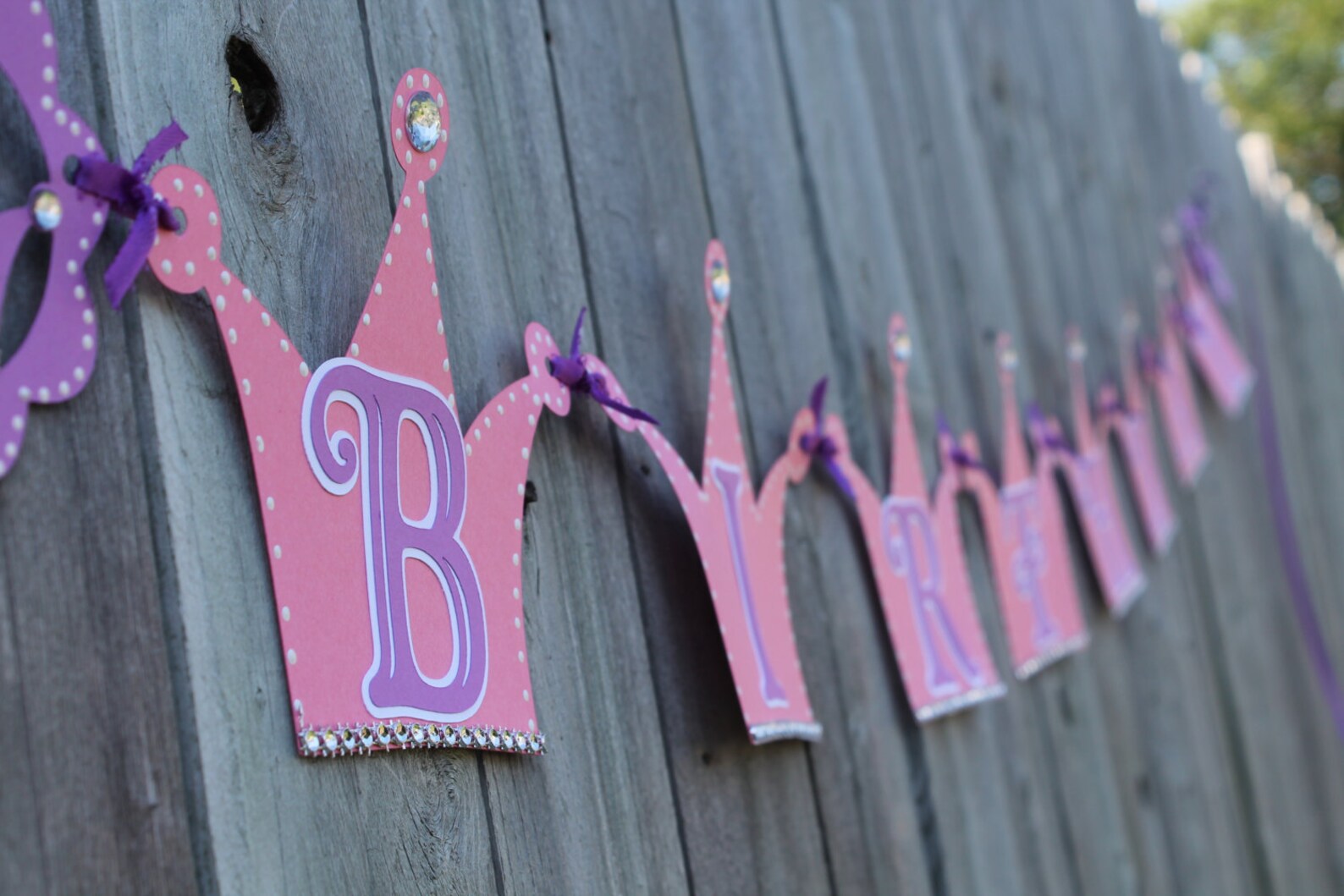 Princess Crown Birthday Banner - Etsy