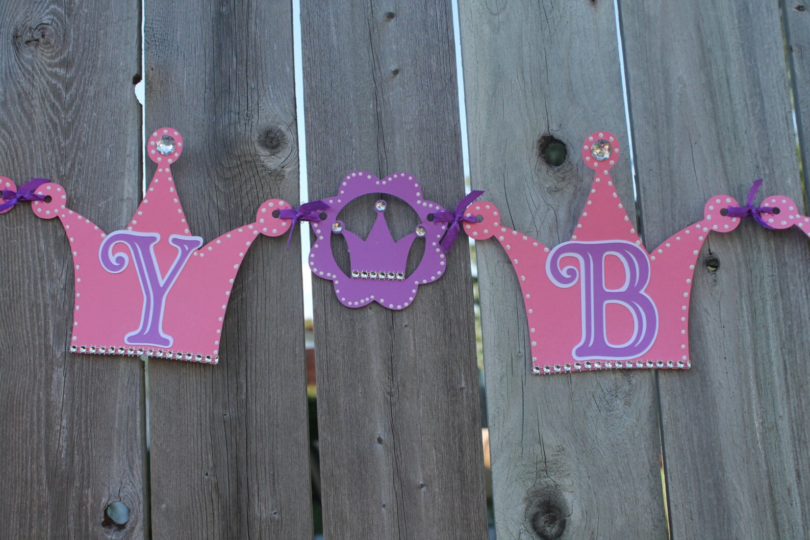 Princess Crown Birthday Banner - Etsy