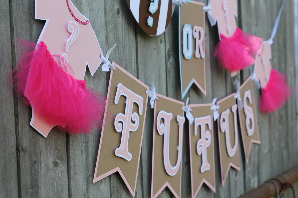 Touchdowns or Tutus Banner | Etsy