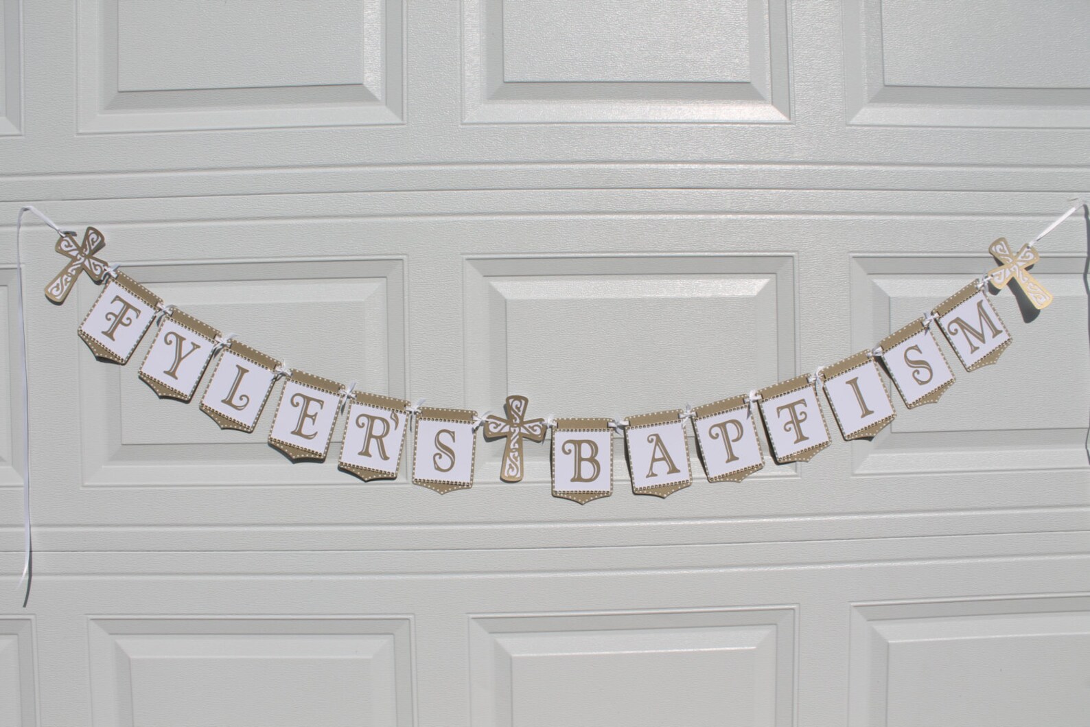 Gold Baptism Banner - Etsy