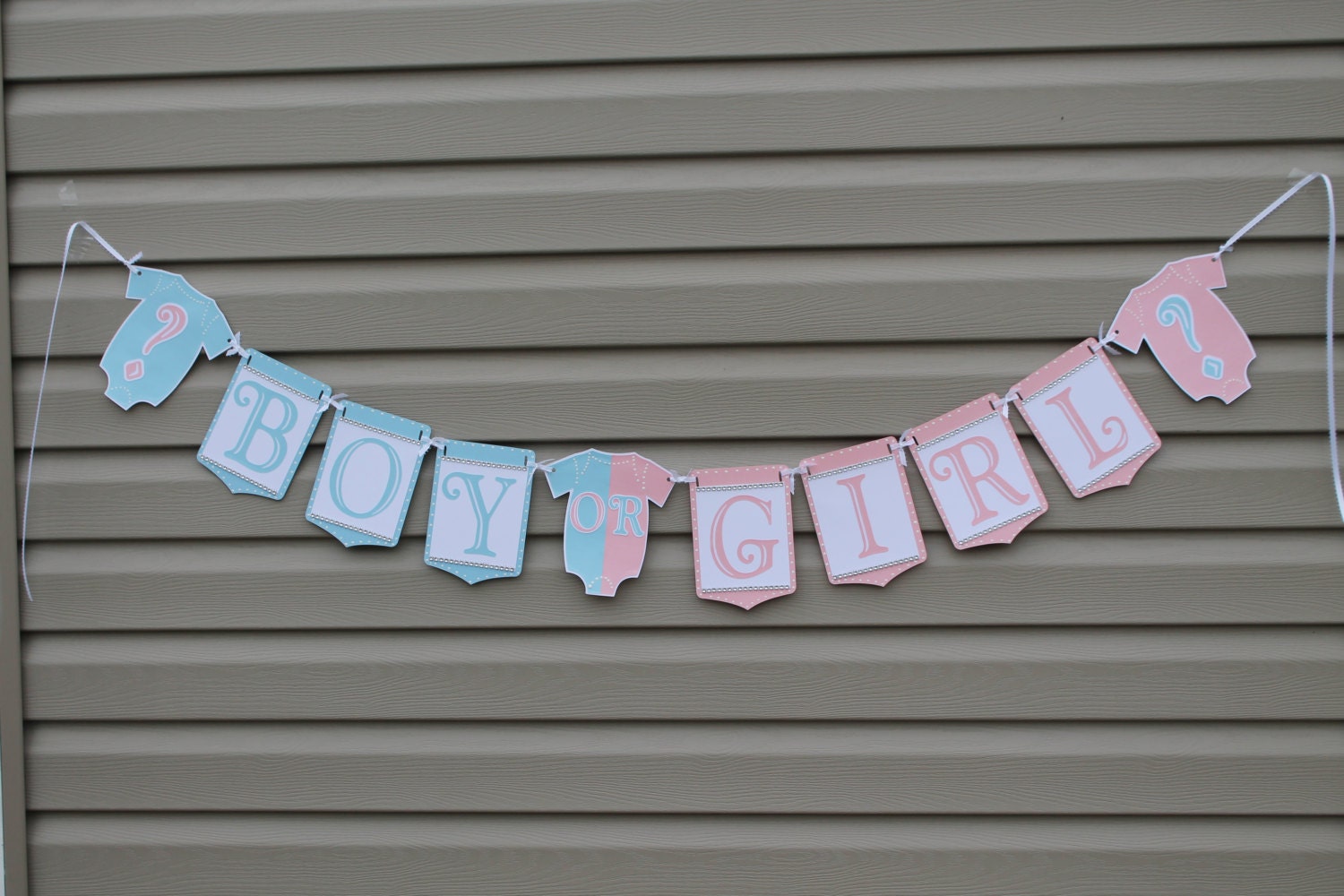 Gender Reveal Banner - Etsy