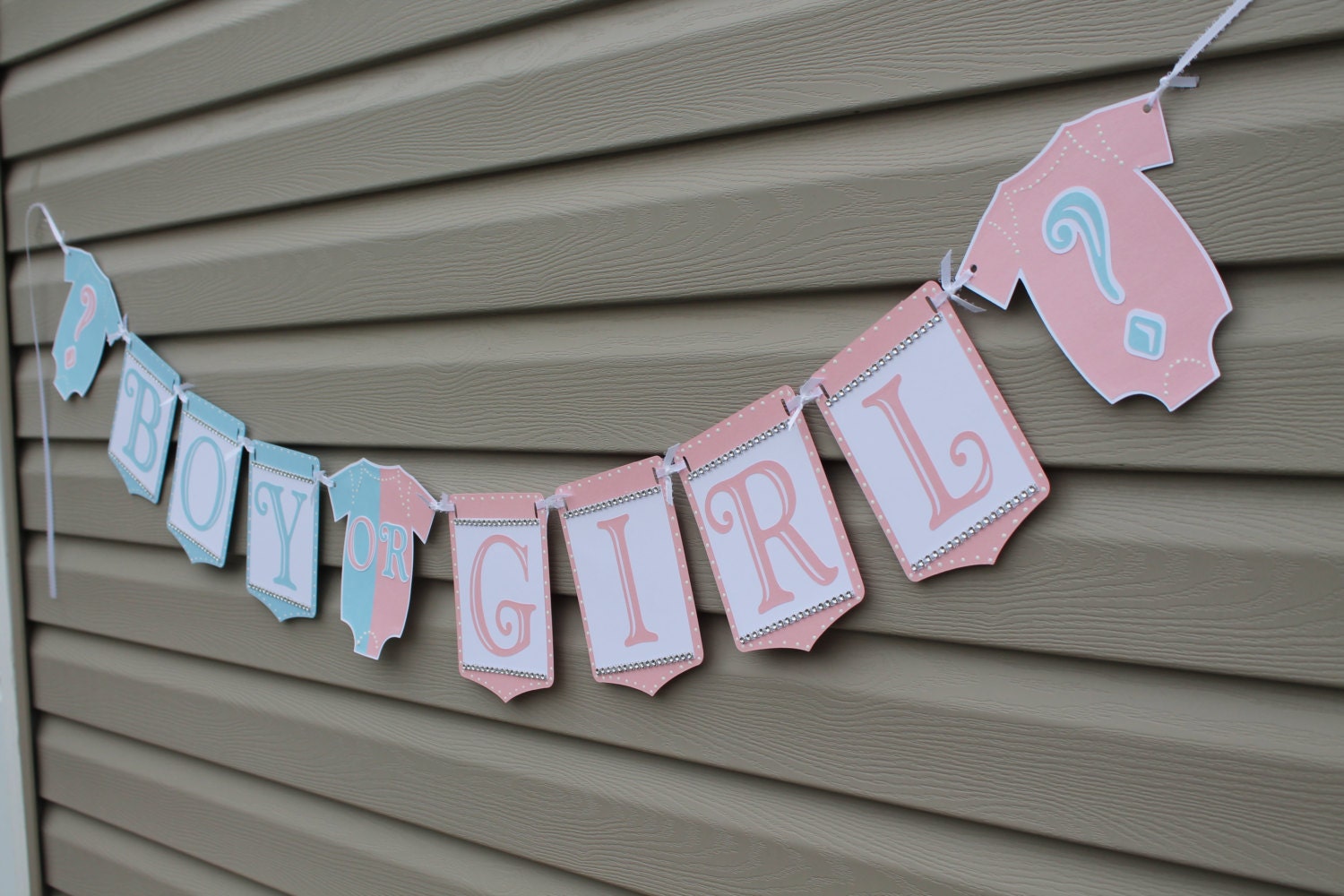 Gender Reveal Banner - Etsy