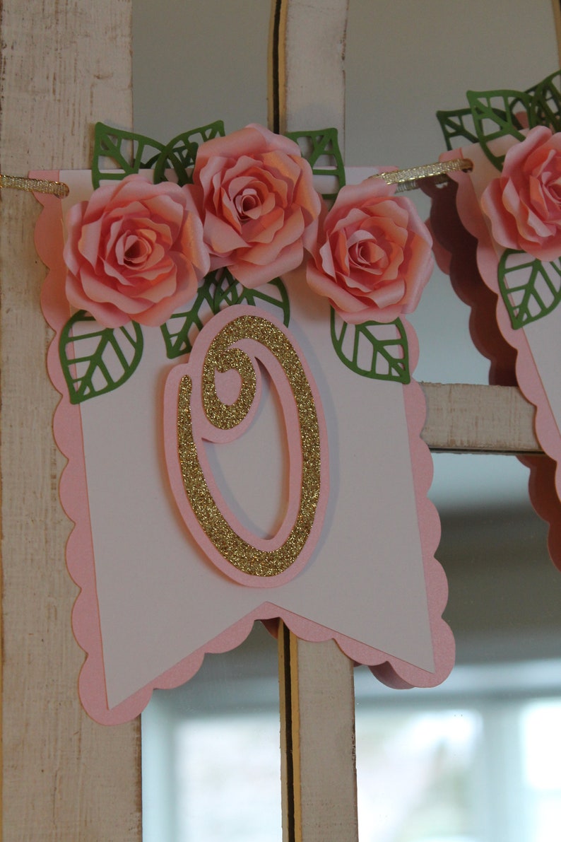 Flower One Banner - Etsy