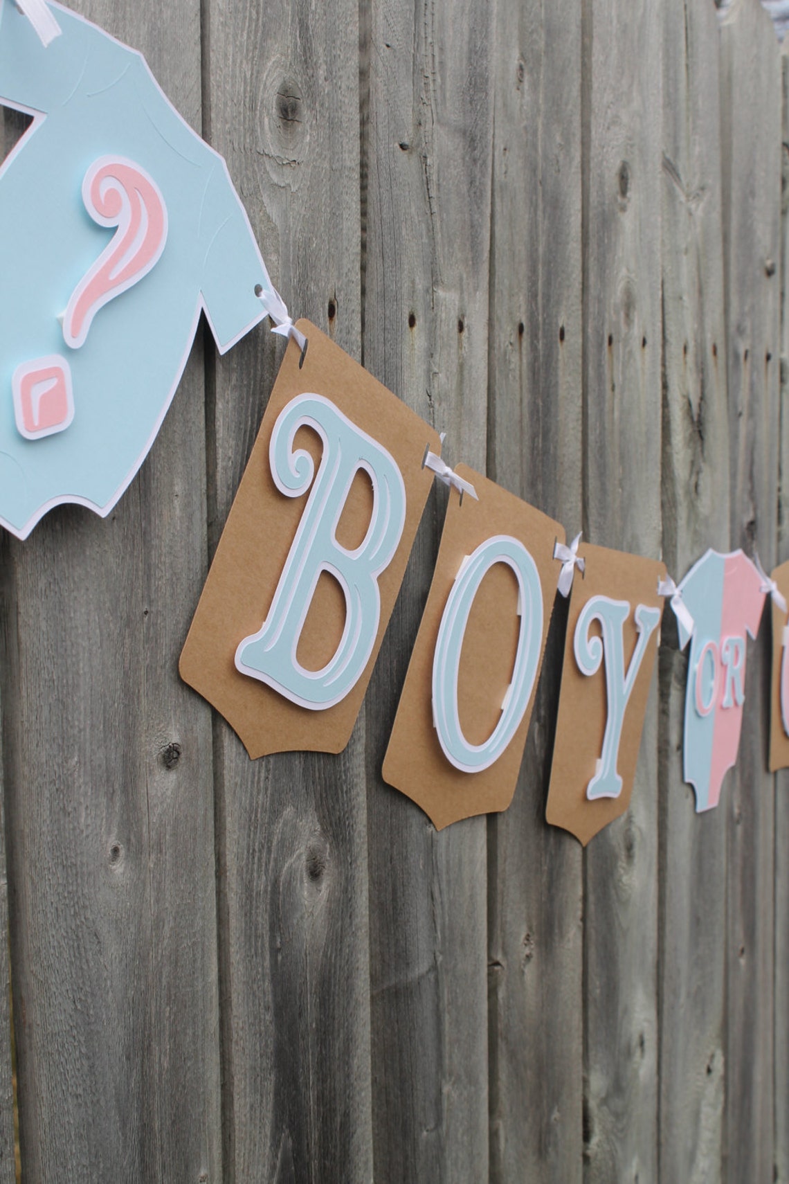 Gender Reveal Banner - Etsy