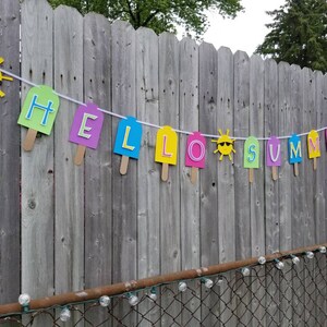 Hello Summer Banner - Etsy