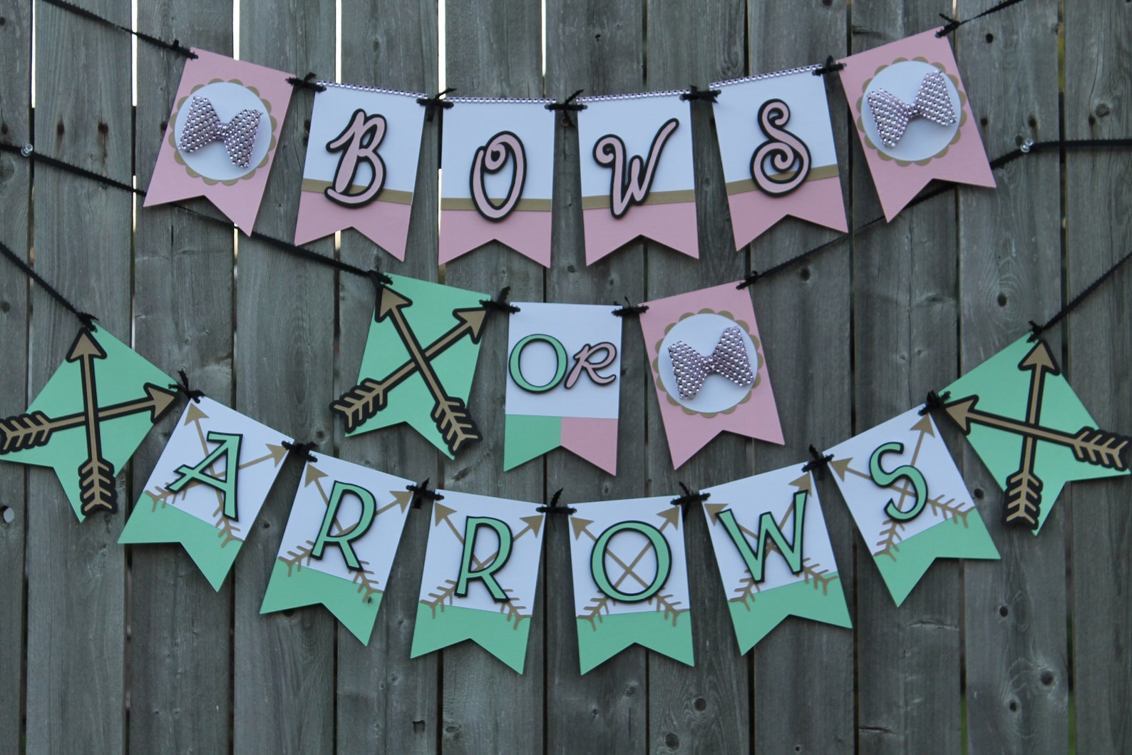 Bows or Arrows Banner - Etsy
