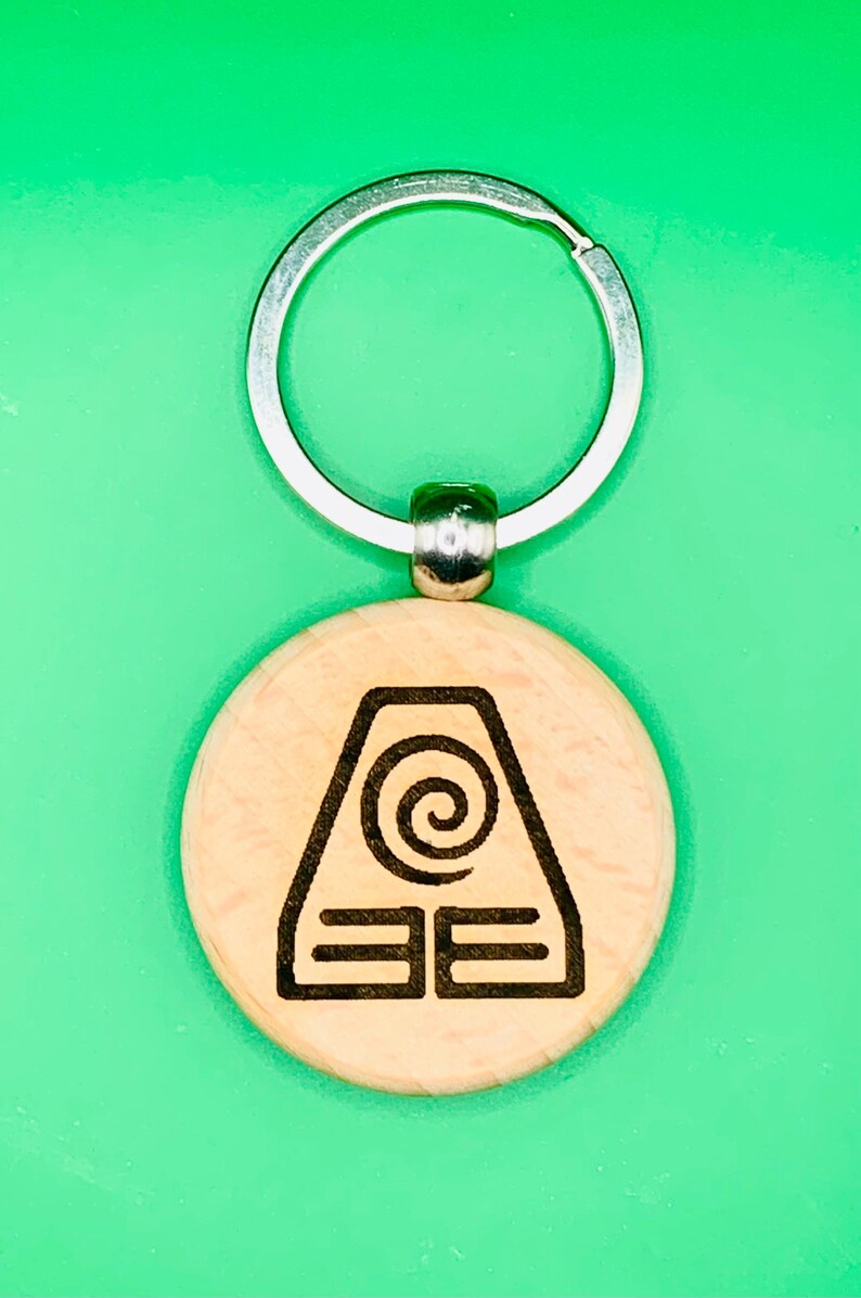 Elemental Keychain Set – Water Earth Fire Air Symbols – Personalized ...