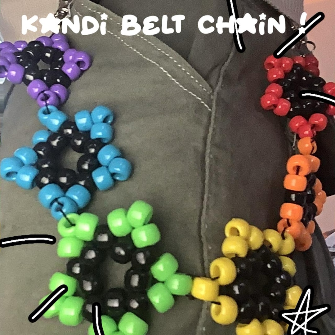 Kandi Star Belt Chain - Etsy