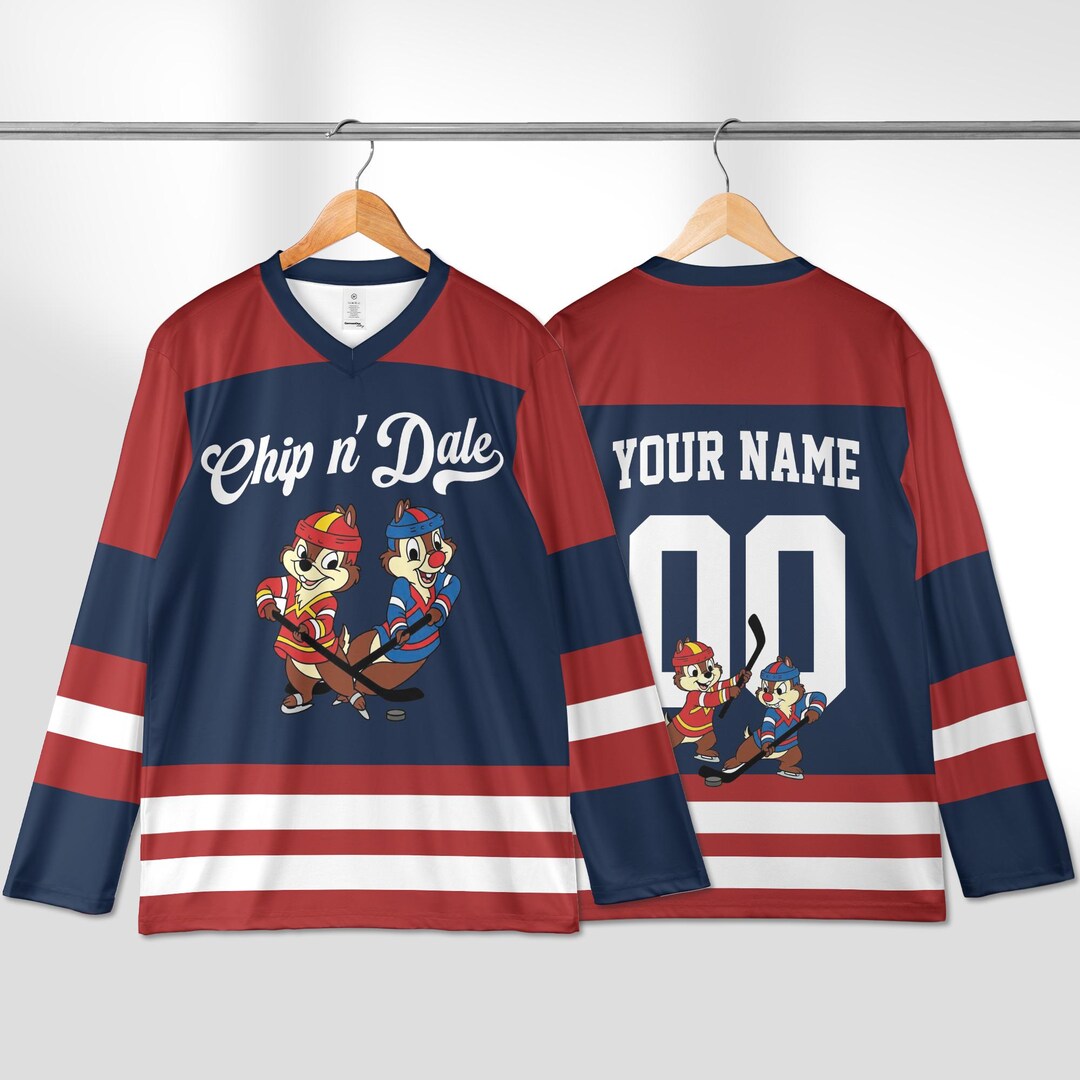 Disney Chip N Dale Hockey Jersey, Chip and Dale Sports Jersey ...