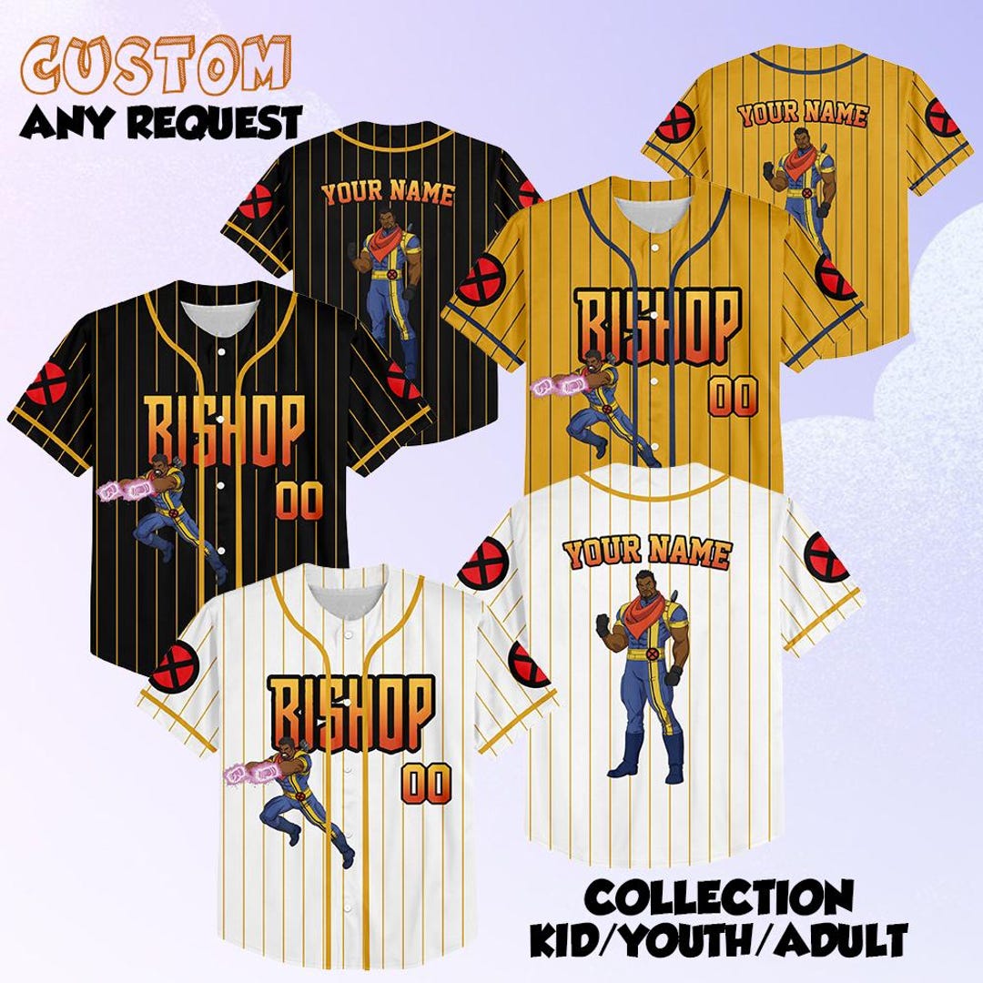 X-men Bishop Baseball Jersey, Bishop X-men Jersey Shirt, X-men 97 ...
