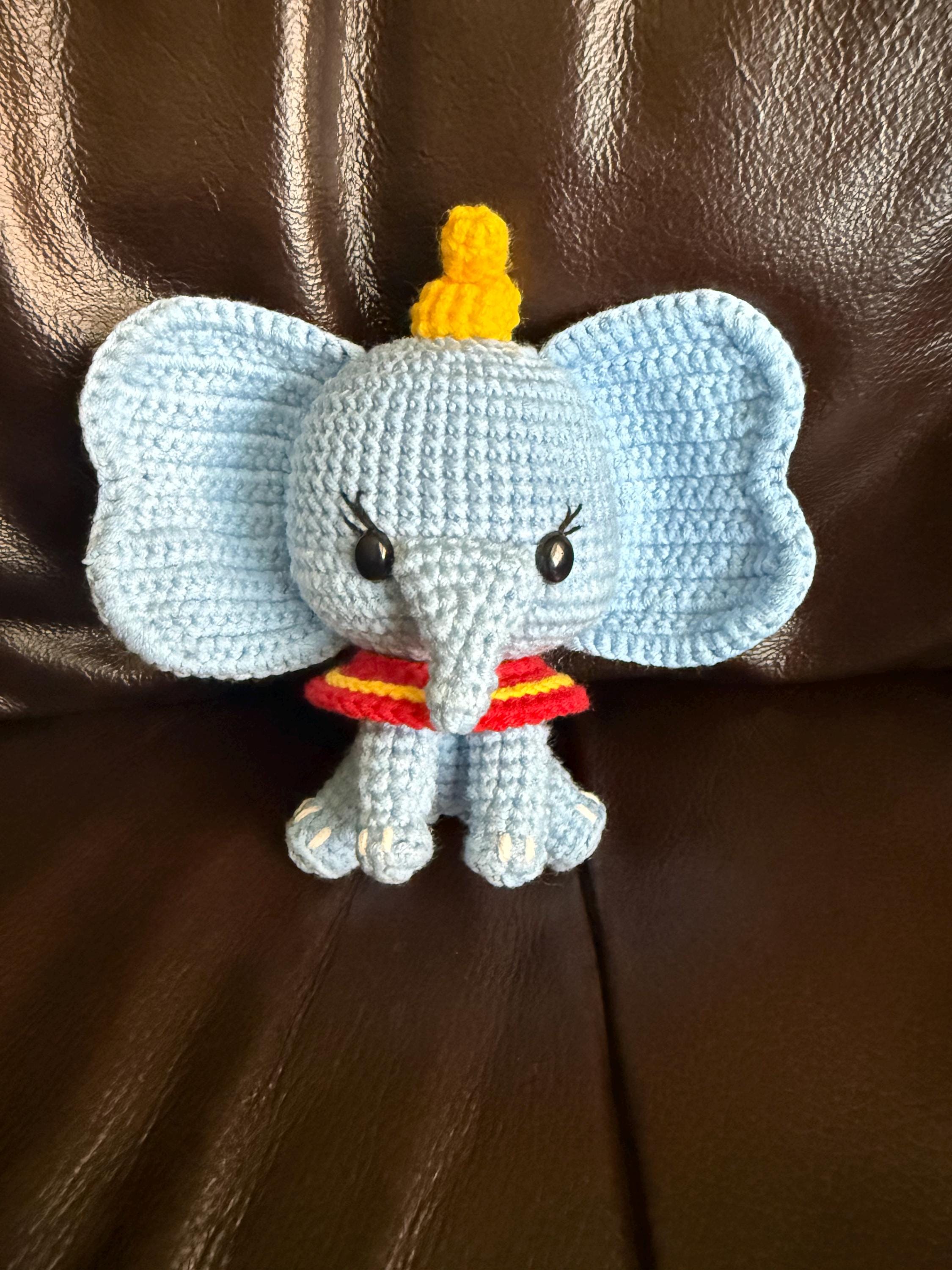 Handmade Dumbo the Elephant Crochet Plush – Soft, Sweet & Full of Heart ...