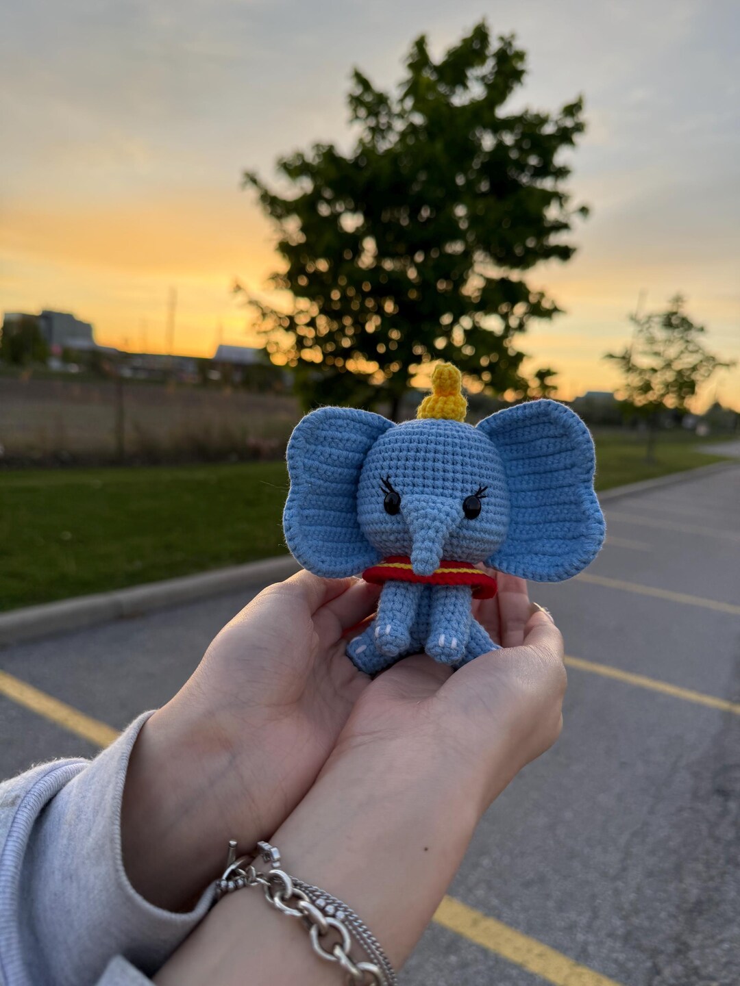 Handmade Dumbo the Elephant Crochet Plush – Soft, Sweet & Full of Heart ...