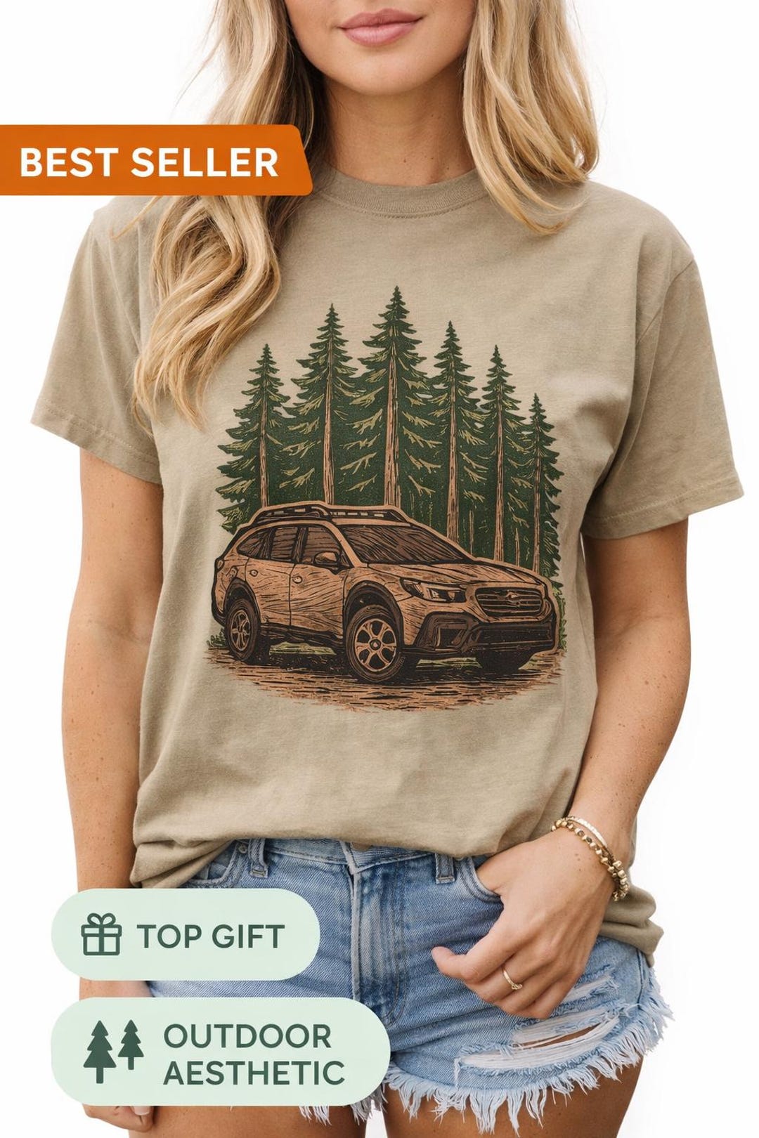 Wood Grain Subaru Outback Shirt | Comfort Colors Forest Tee | Adventure ...